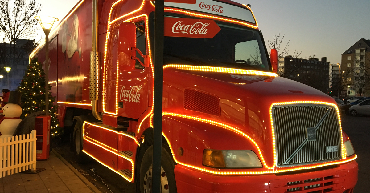 Kom i julestemning: Mød Coca-Cola Julelastbilen - og få en gratis cola!